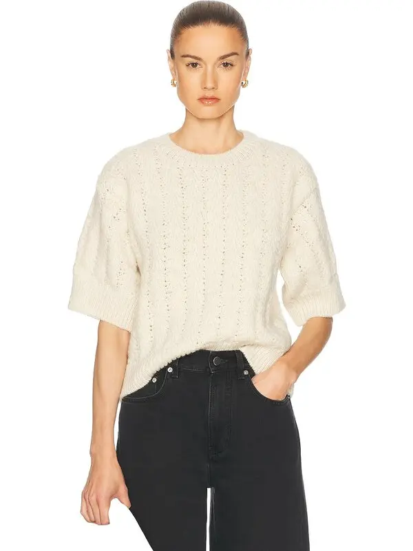 SKALL STUDIO Laurine Knit Top - Off White