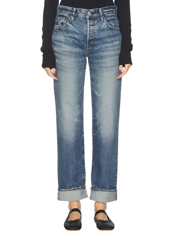 Moussy Vintage Aquebogue Straight Jeans - Blue