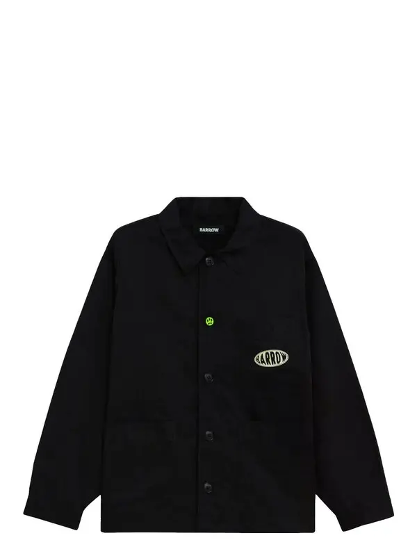 BARROW Logo Shirt Jacket - Black