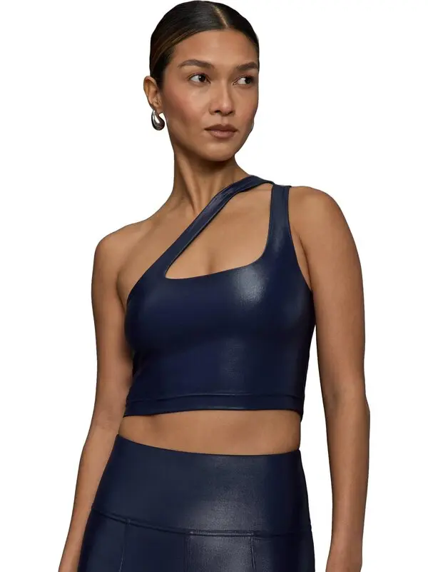 Carbon38 Takara Shine One-shoulder Bra Top - Navy Blazer