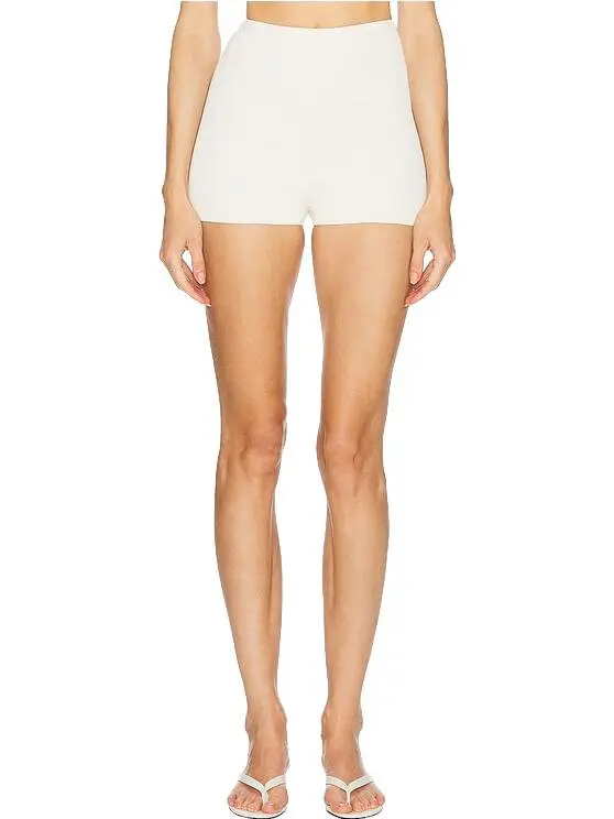 L'academie By Marianna Viv Knit Hot Short - Ivory