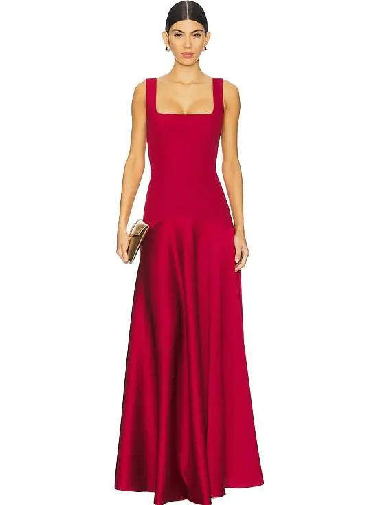 L'academie By Marianna Sidney Gown - Oxblood
