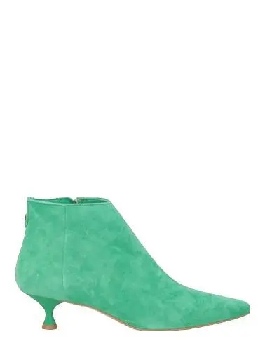 OVYE Leather Ankle Boots - Green