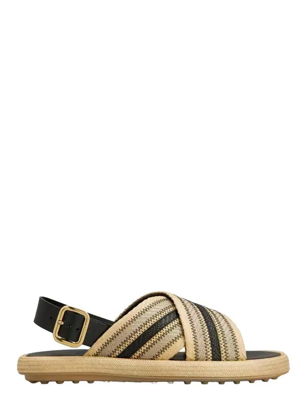 TOD'S Woven Sandals - Neutrals