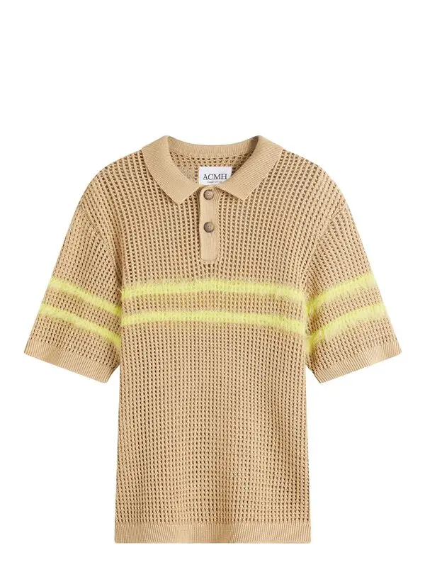 ACMH BY MAGIC CASTLES Kember Knitted Polo - Ecru