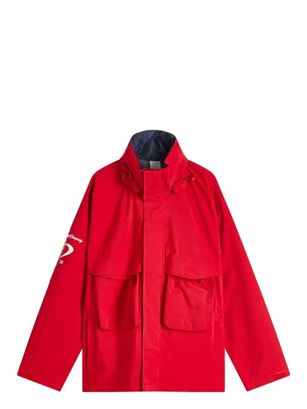 POP TRADING COMPANY Nautical Jacket - Haute Red/navy