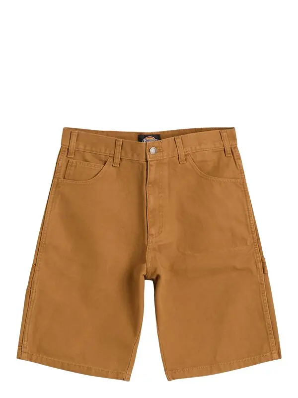 Dickies Duck Carpenter Shorts - Stone Washed Brown Duck