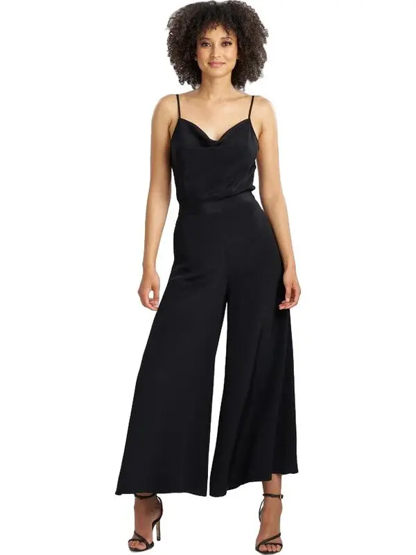Natori Couture Silk Crepe Palazzo Pants - Black
