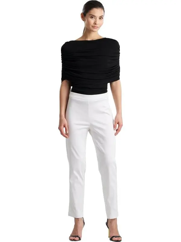 Natori Cotton Blend Chino Pants - White