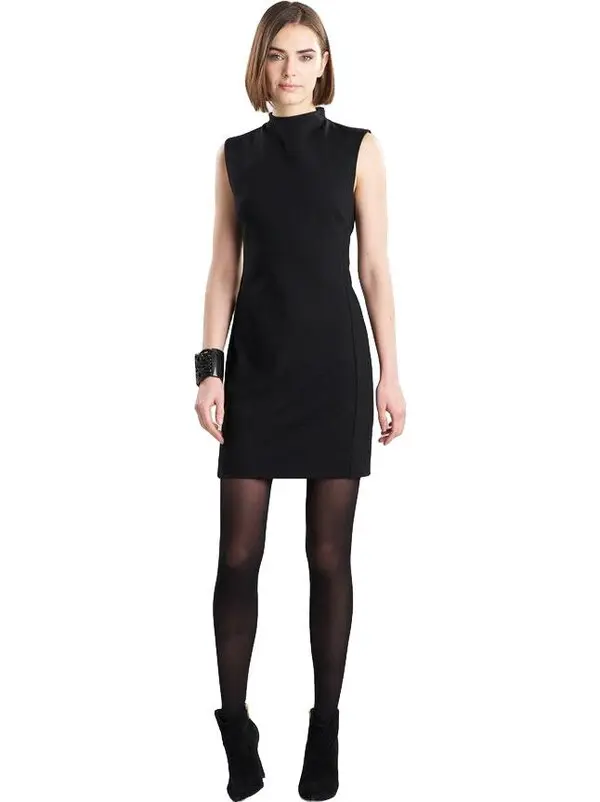 Natori Compact Knit Sheath Dress - Black