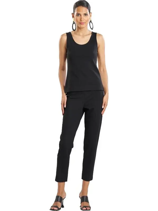 Natori Compact Knit Tank Top - Black