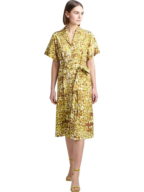 Natori Ombre Animale Shirtdress - Natural