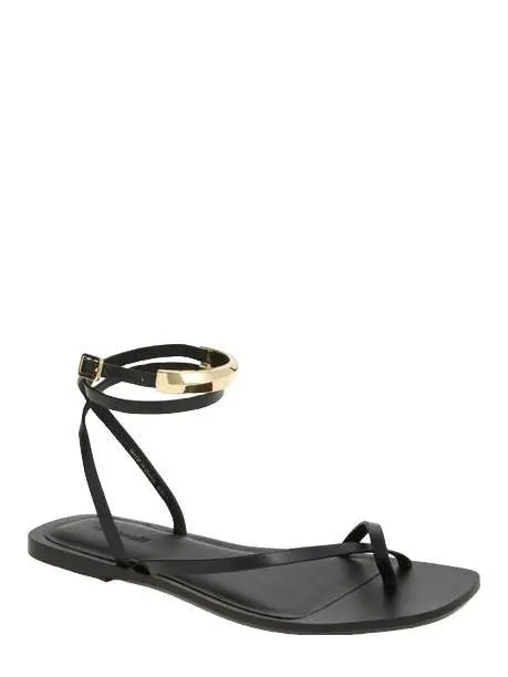Madewell Lisbon Ankle Wrap Sandal - True Black
