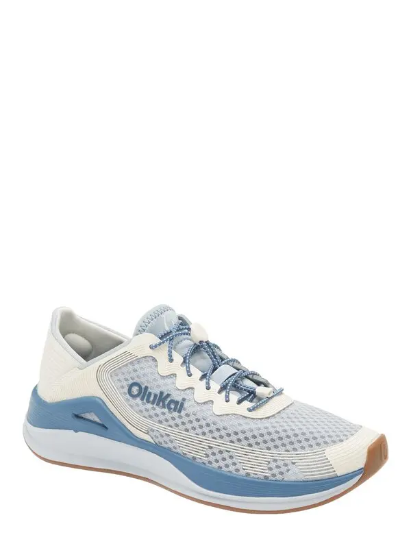Olukai Ahi Sneaker - Blue Pearl / White Sand