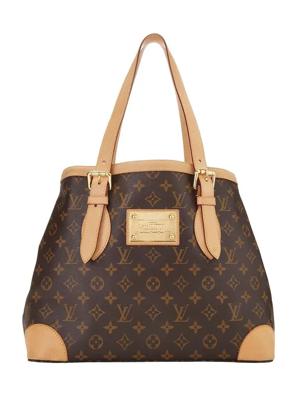 LOUIS VUITTON Monogram Canvas Hampstead Tote - Brown