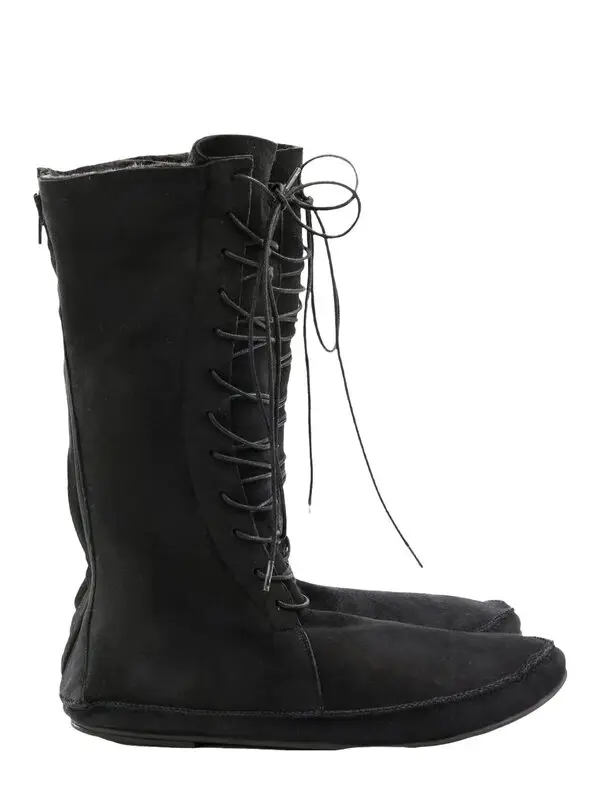 THE ROW Leather Boots - Black