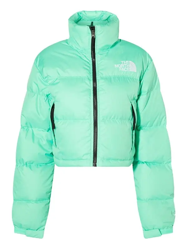 The North Face Cropped Nuptse Jacket - Green
