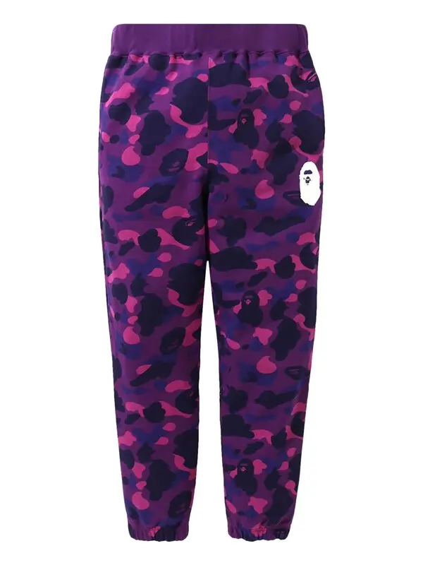 A BATHING APE Color Camo Sweat Pants - Purple