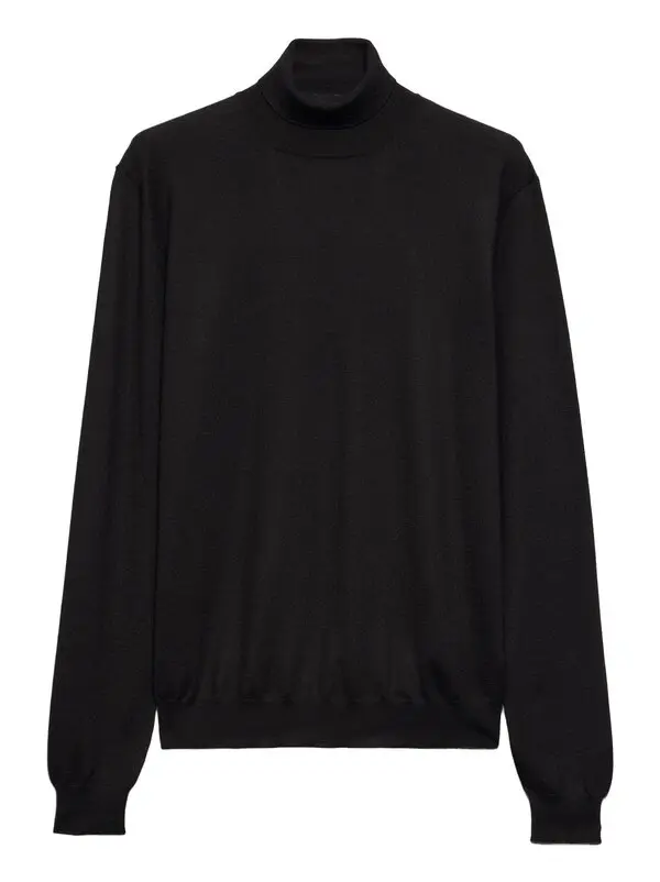 Prada Cashmere And Silk Turtleneck Sweater - Black