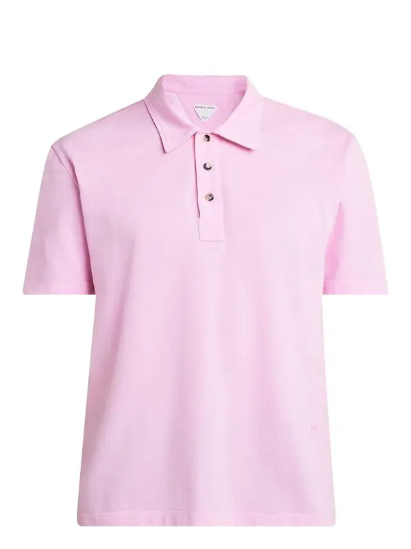 Bottega Veneta Pique Classic Polo Shirt - Shell