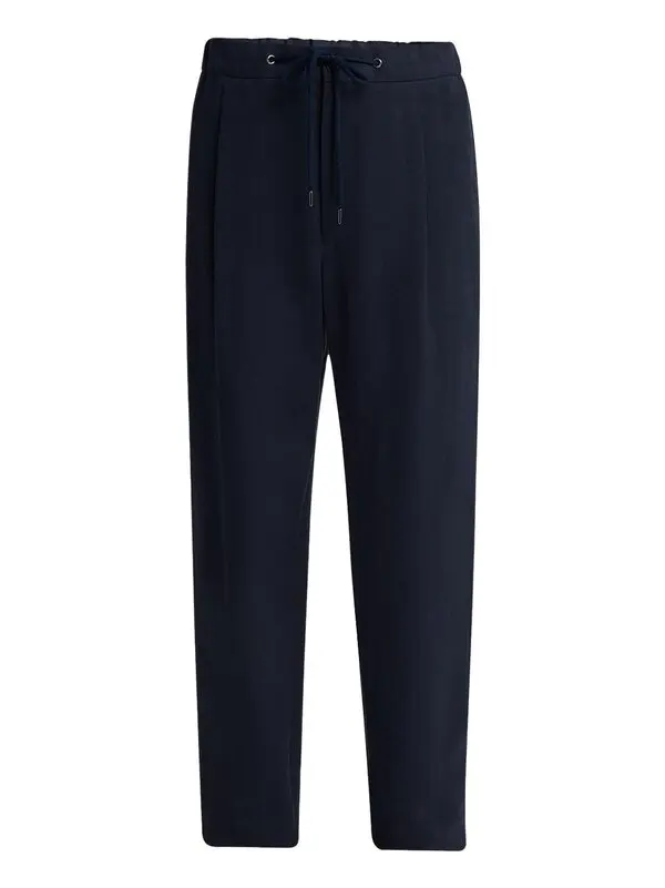 Giorgio Armani Linen Drawstring Trousers - White Multi
