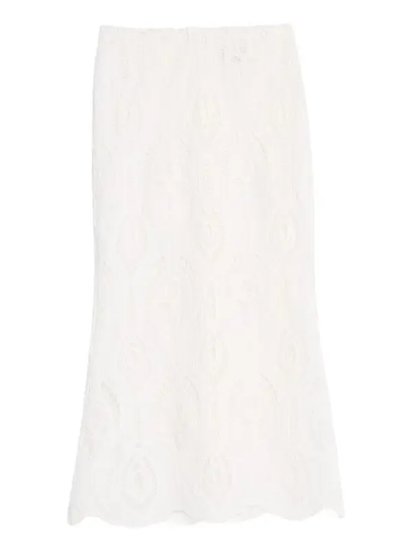 JBQ Kenzie Eyelet-embroidered Maxi Skirt - Off White