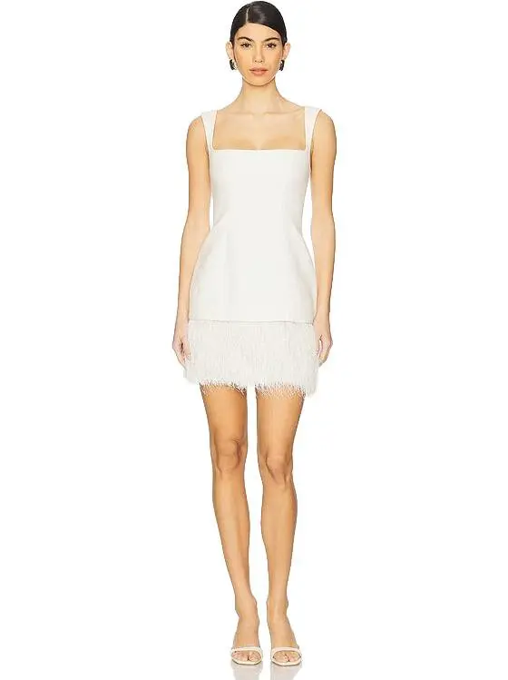 Clea Cersie Mini Dress - Parchment