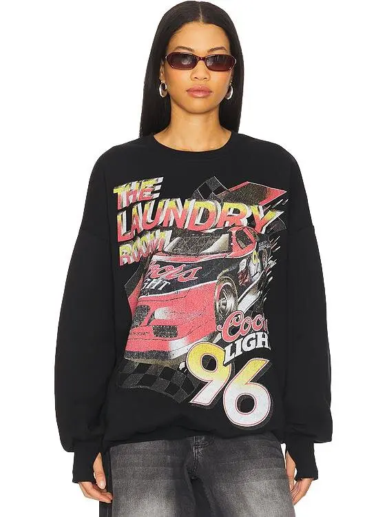 THE LAUNDRY ROOM 96 Coors Light Racing Jumper Sweatshirt - Black
