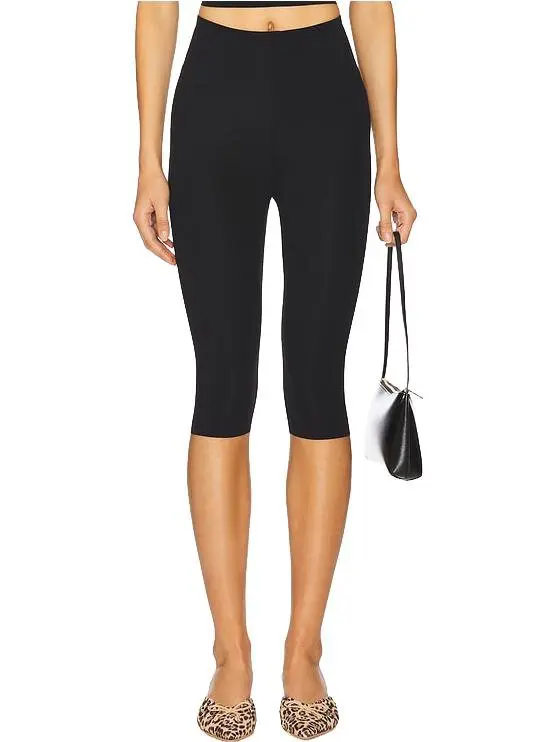 Commando Neoprene Capri Leggings - Black