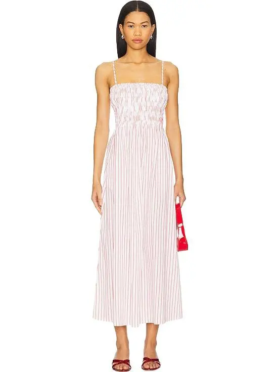 PISTOLA Bianca Dress - Ruby Stripe