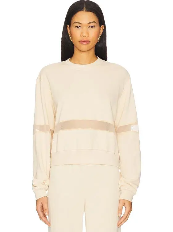 Michael Lauren Inacio Crop Crew Neck - Buttercream
