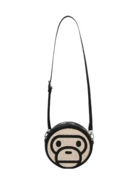 A BATHING APE Baby Milo Basket Shoulder Bag - Black