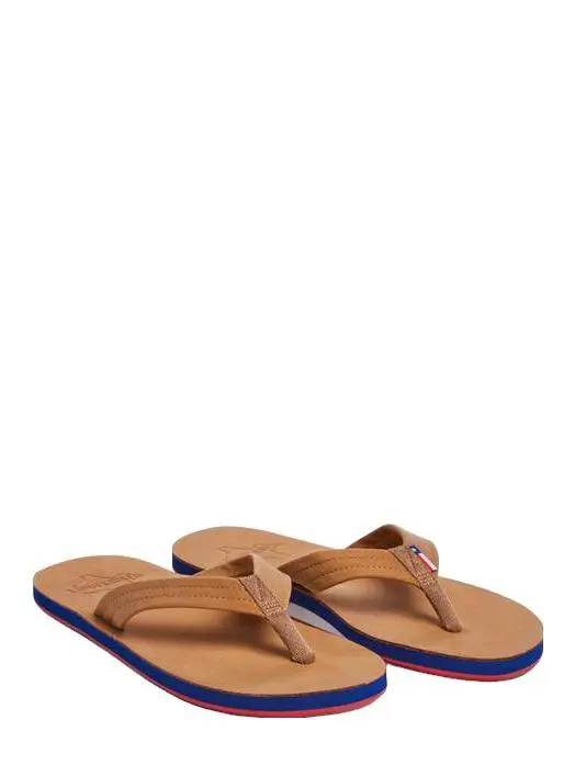 HARI MARI Hometown Fields Texas Flip Flop - Texas/ Tan