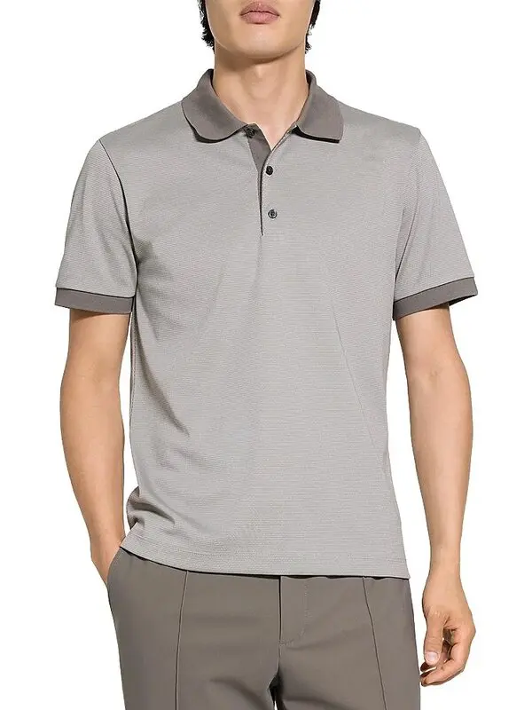 Theory Geo Polo In Mod Jacquard - Morel Multi