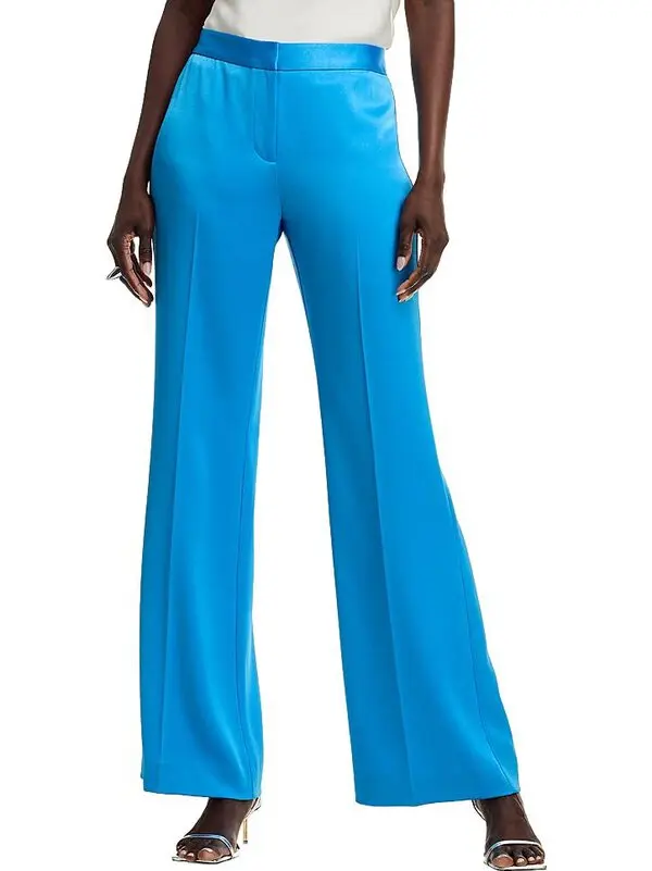 UNGARO Kyra Wide Leg Pants - Aegean Blue