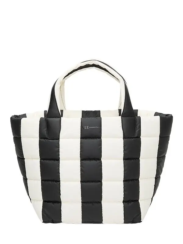 VEE COLLECTIVE Porter Medium Tote - Black/marshmallow