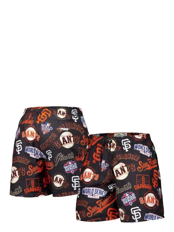 PRO STANDARD San Francisco Giants Toss Logo Woven Shorts - Black