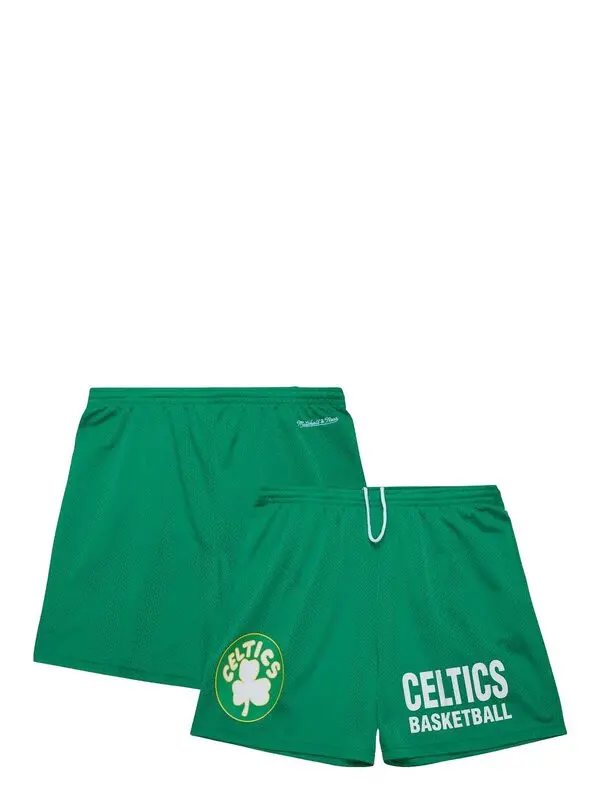 Mitchell & Ness Boston Celtics Hardwood Classics Gameday Mesh Shorts - Kelly Green
