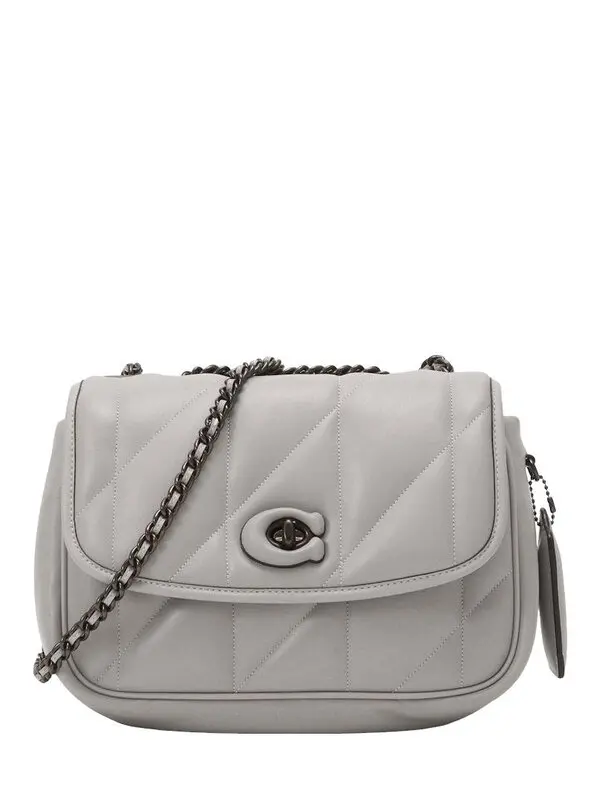 COACH® Quilted Pillow Madison Shoulder Bag - Dove Grey