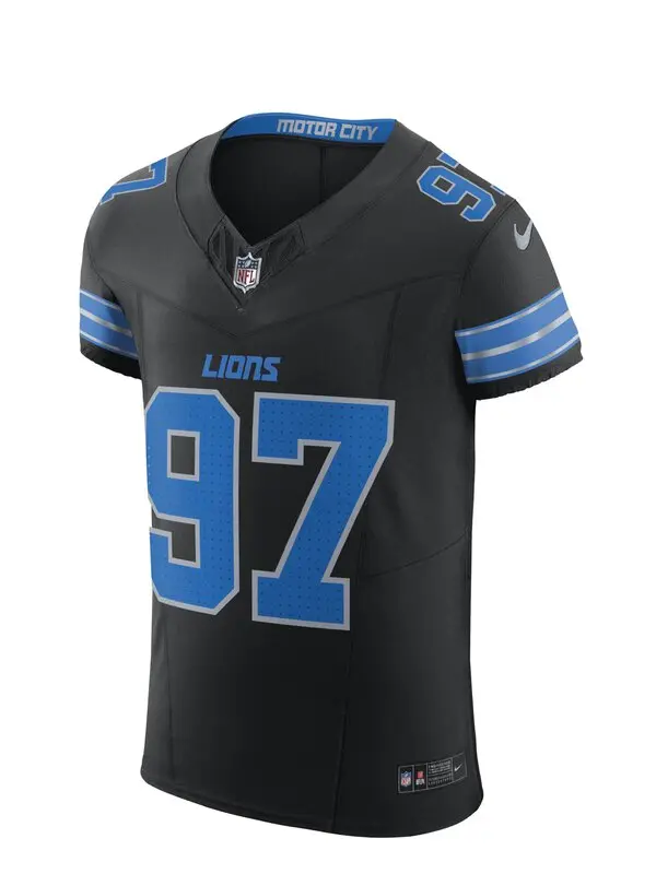 Nike Aidan Hutchinson Detroit Lions Dri-fit Nfl Elite Football Jersey - Black
