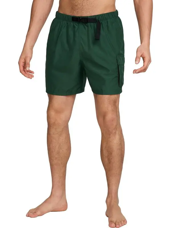 Nike Swim Voyage 5" Brief-lined Cargo Shorts - Green