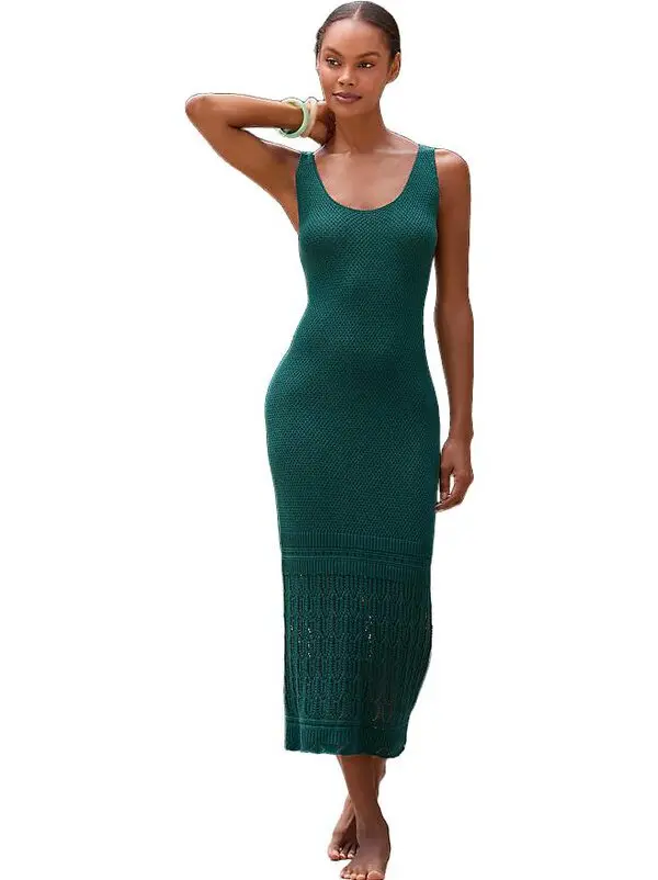 Peixoto Liv Sleeveless Knit Midi Dress - Emerald Green