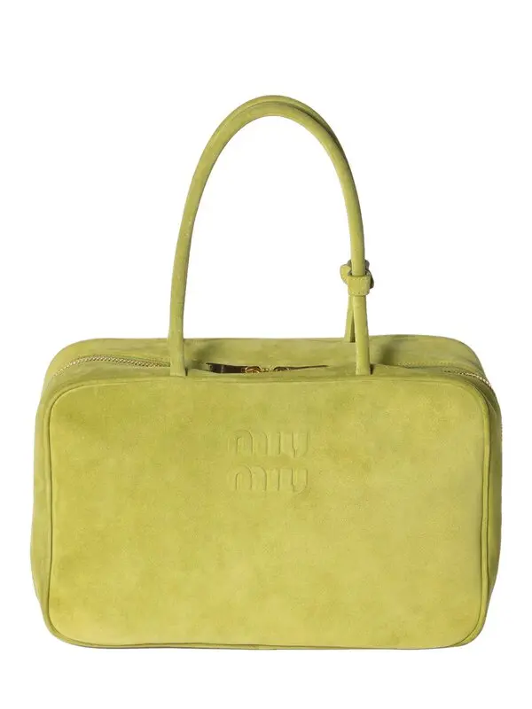 Miu Miu Suede Beau Bag - Ivy Green