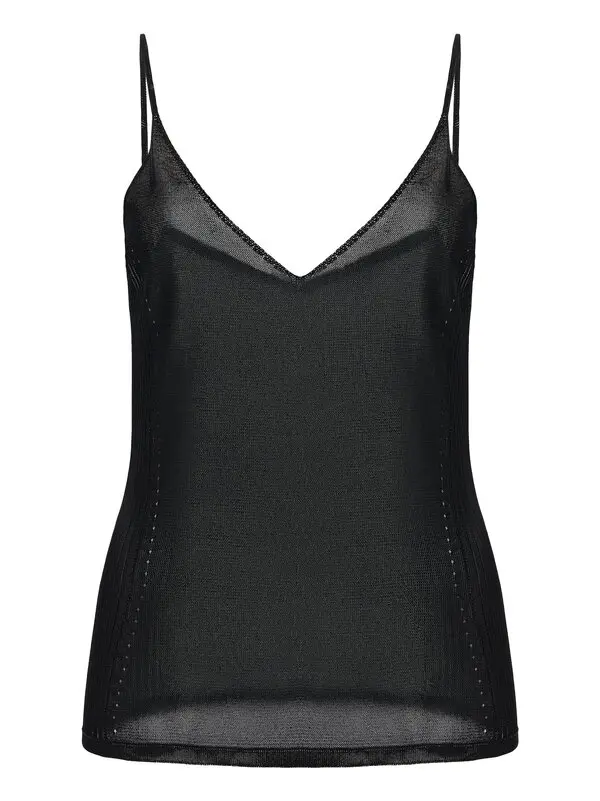 HIGH SPORT Tyler Slinky Knit Camisole - Black