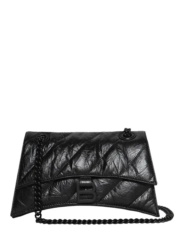Balenciaga Crush Chain Shoulder Bag - Black
