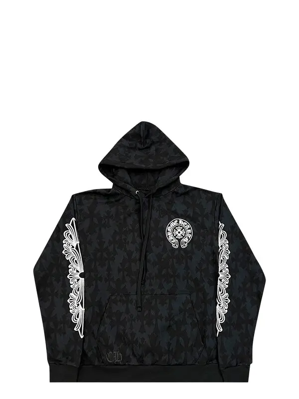 Chrome Hearts Cemetery Print Hoodie - Black