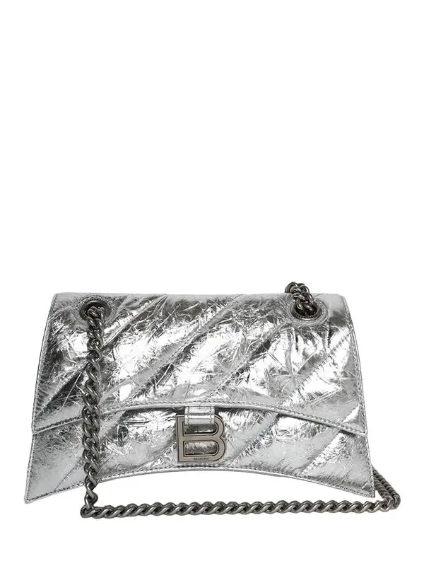 Balenciaga Crush Chain Bag - Silver