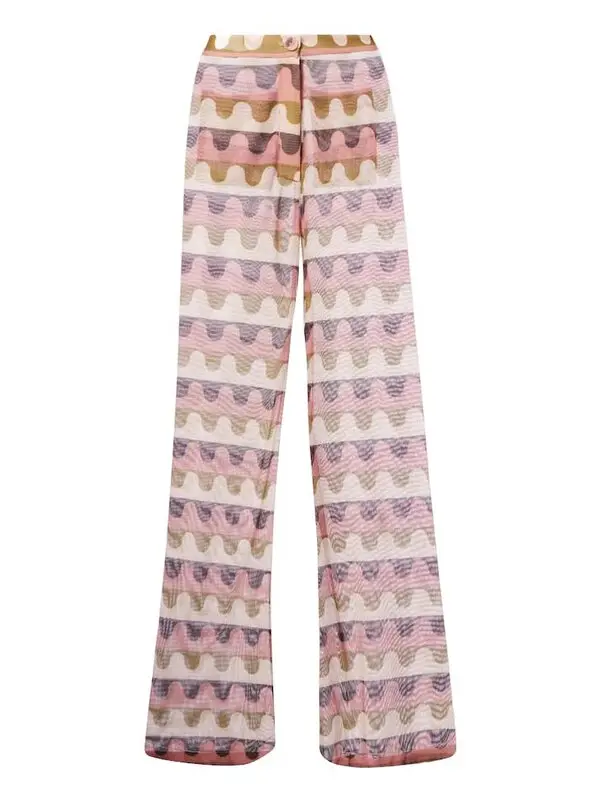ADRIANA DEGREAS Giardino Printed Pants - Multicoloured