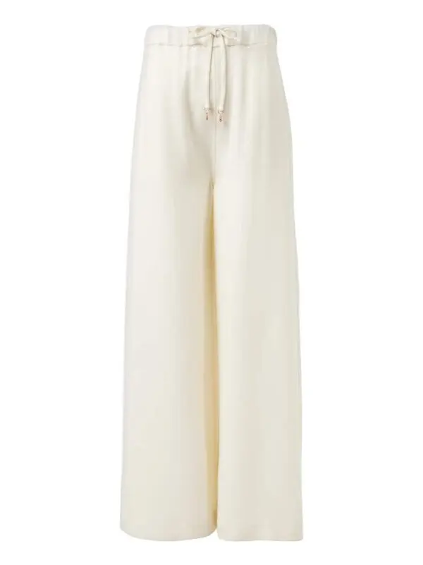 Gabriela Hearst Gelos Wool & Silk Palazzo Pants - White