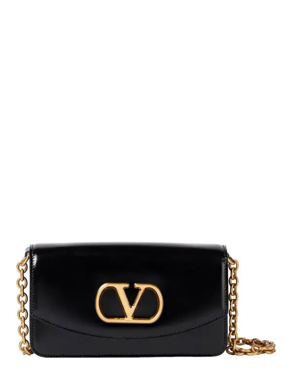 Valentino Garavani Small Leather Clutch - Black